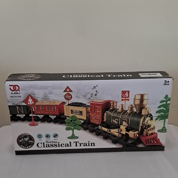 Juqu | Toys | Classic Green And Red Train Set With Light And Sound ...